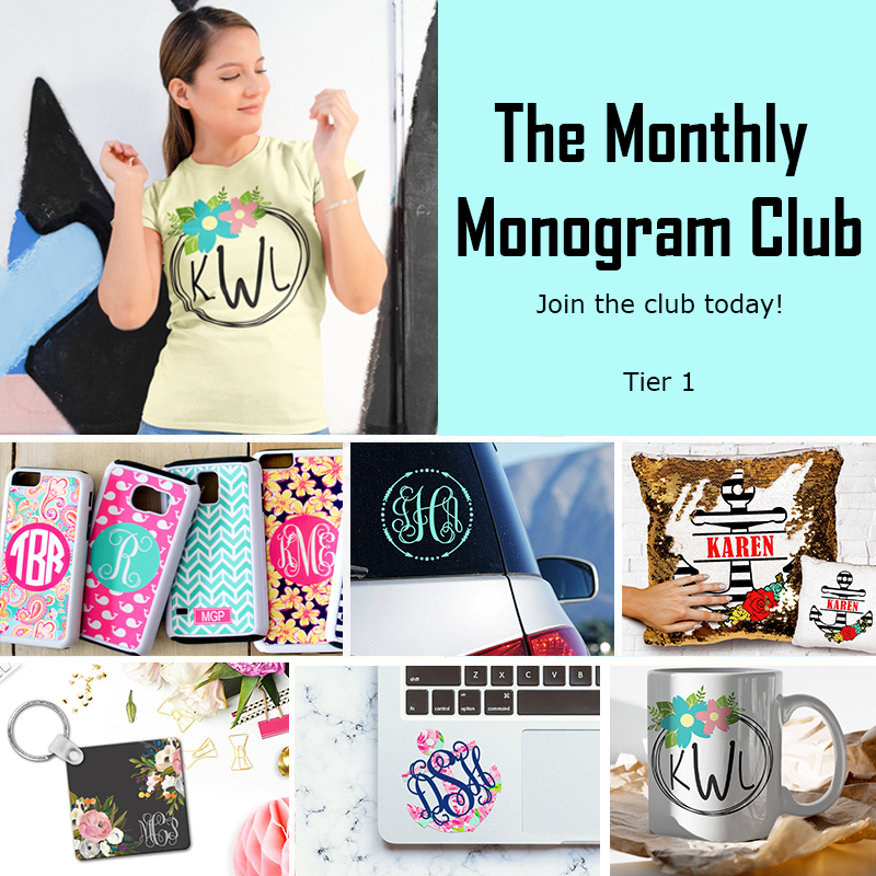 The Monthly Monogram Club – Dximprints.com